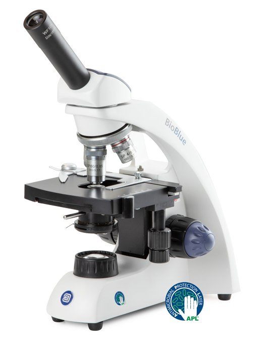 EBB-4260 BioBlue binocular microscope SMP 4/10/S40/S100x objectives wi – Klinger Educational